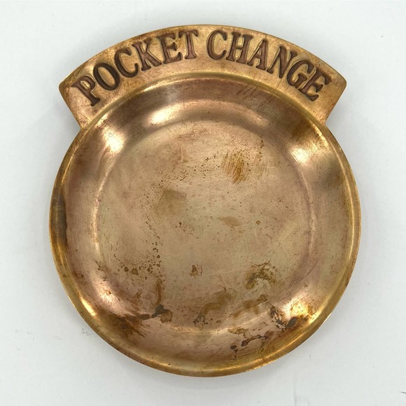 Vintage | Accents | Vintage Brass Coin Dish Pocket Change | Poshmark